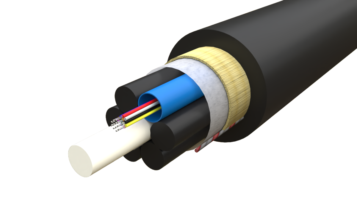 12F Minikabel 5,7mm G652D SM MLT Sort HDPE, 4km/trm | Melbye