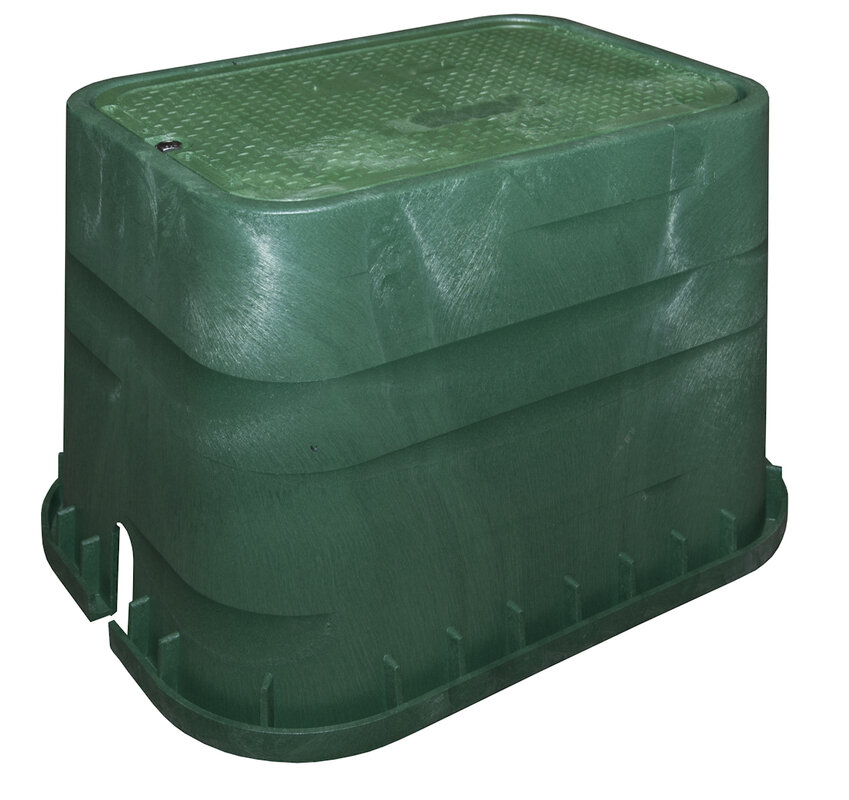 Trekkekum SW1220-18 A15 HDPE svart, 48x65x45cm Grønt HDPE-lokk | Melbye