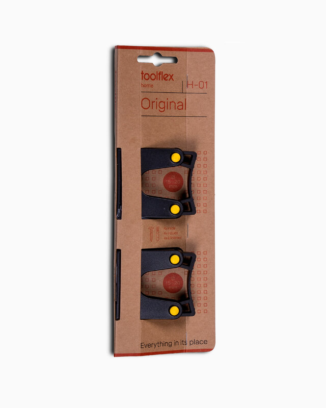 Veggbrakett Toolflex 15-20mm, 2 stk i pakken, svart farge | Melbye